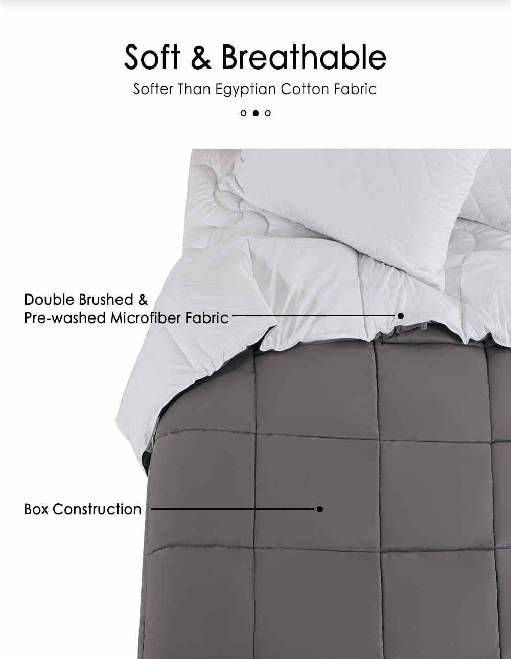 Relleno Nórdico Microfibra... Edredón Hipoalergénico de Fibra de 400 gr para Cama de 90 135 y ...