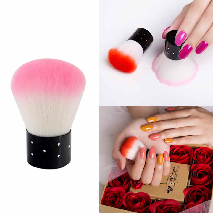 Pincel para manicura para mujer, brocha para quitar el polvo en forma ...