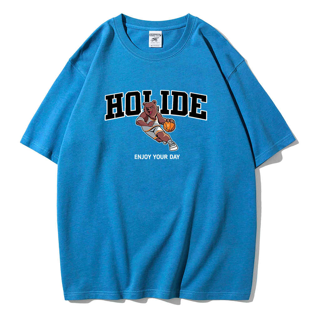 Holide Bear Loves Playing Basketball Enjoy Your Day para hombre ...