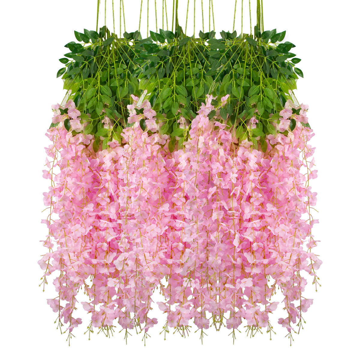 Flores artificiales de seda para decoración de pared del hogar ...