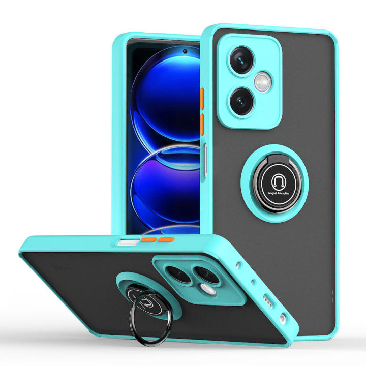 Funda con anillo mate para Xiaomi, carcasa con soporte para Xiaomi 13, 12, 11, 10T, 10S Lite Pro ...