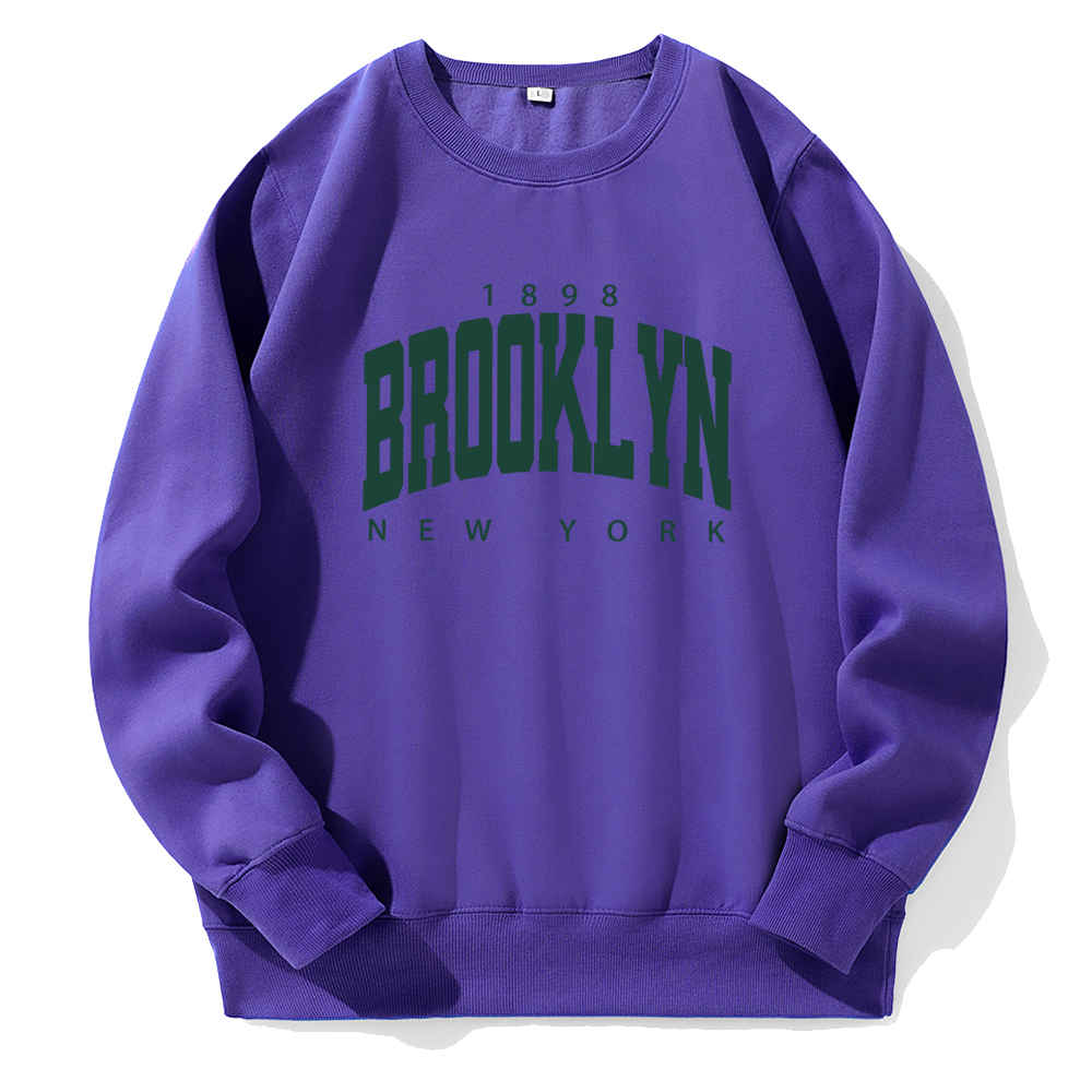 Sudadera con capucha de Brooklyn para hombre, jersey de lana suave y ...