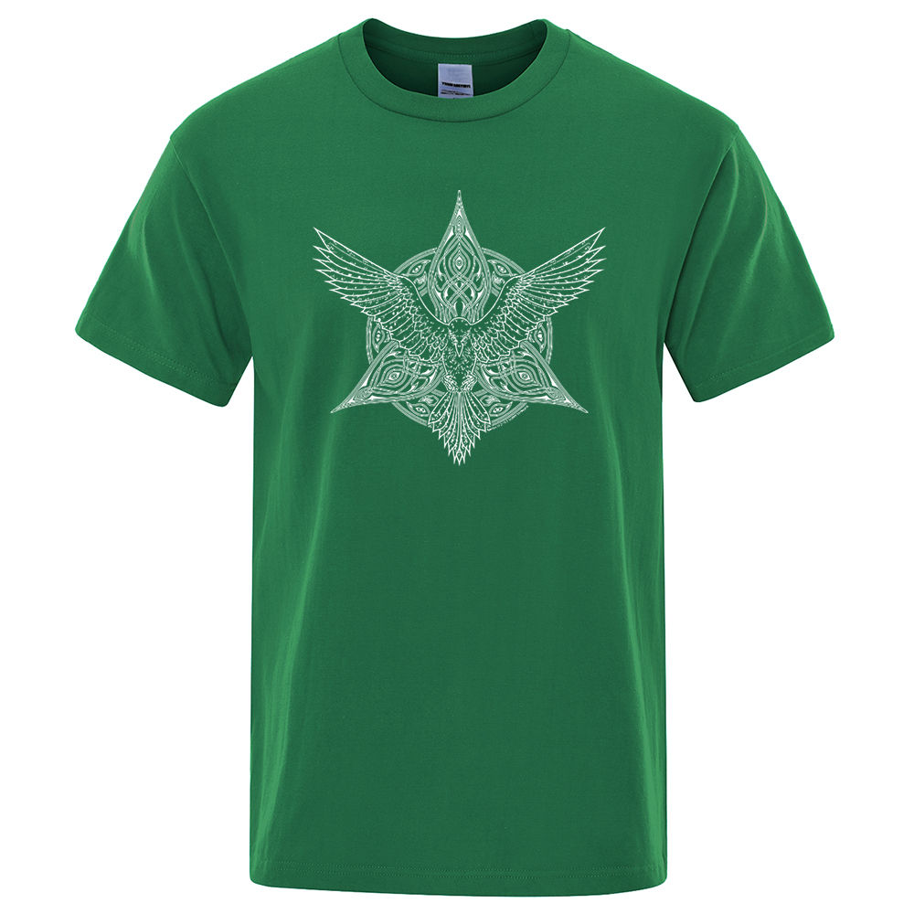 Camiseta de Odin Vikings para hombre, camisa de Ragnar, Cuervo, Tops de ...