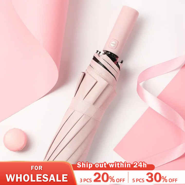 Paraguas automático de doble capa para hombre y mujer, sombrilla ...