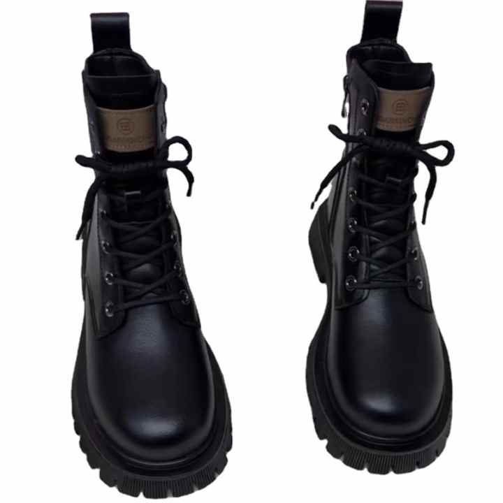 BOTAS Martin para mujeres, piel blanda y Fondo grueso, botas ...