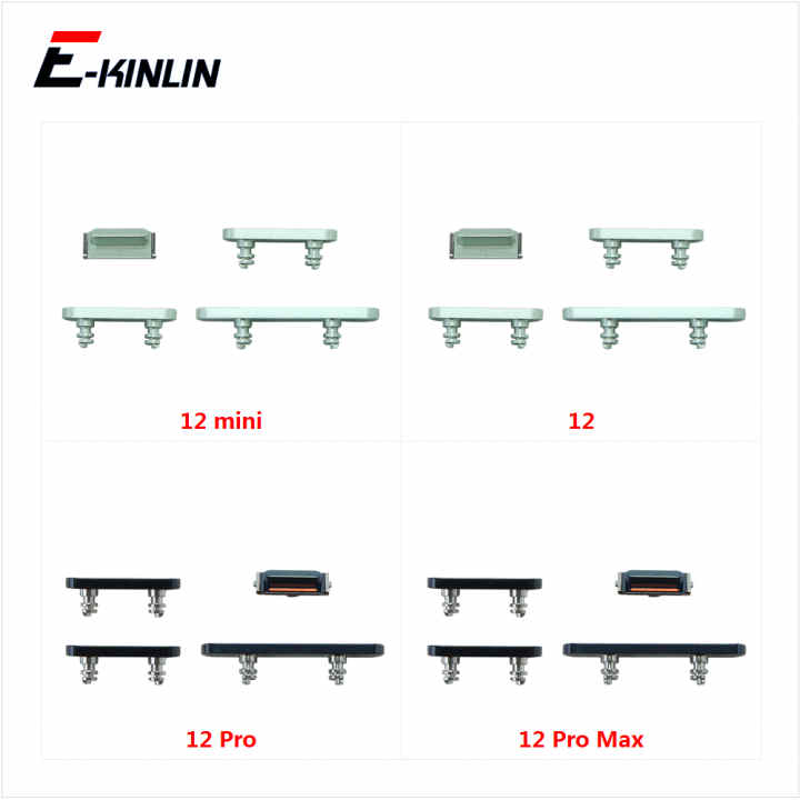 Juego completo de botones laterales para iPhone 12 mini 12 Pro Max ...