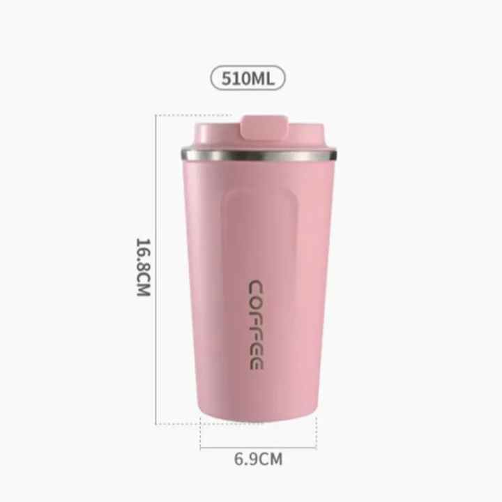 Termo de café de acero inoxidable, taza de café con pantalla de ...