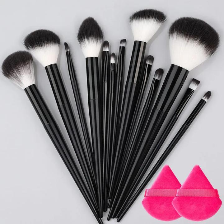 Brochas de maquillaje de 13 piezas para mujer, pincel corrector suave y ...