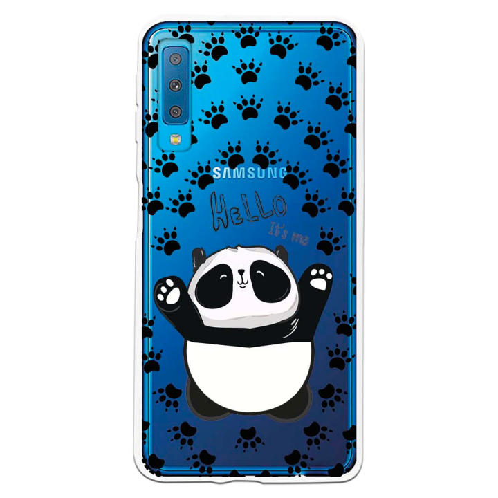 Funda compatible con Samsung Galaxy A7 2018 - Panda Hello Its me | Miravia