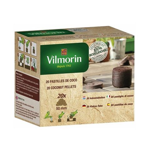 VILMORIN 20 Pastillas de Coco, 50 mm | Miravia
