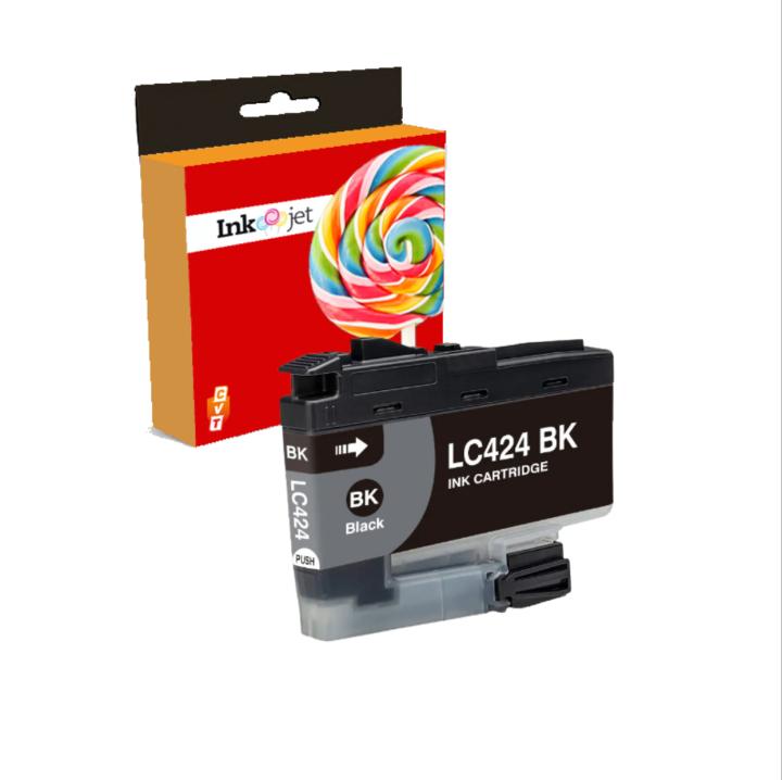 Compatible Brother LC-424 Negro Cartucho de Tinta LC424BK para Brother ...