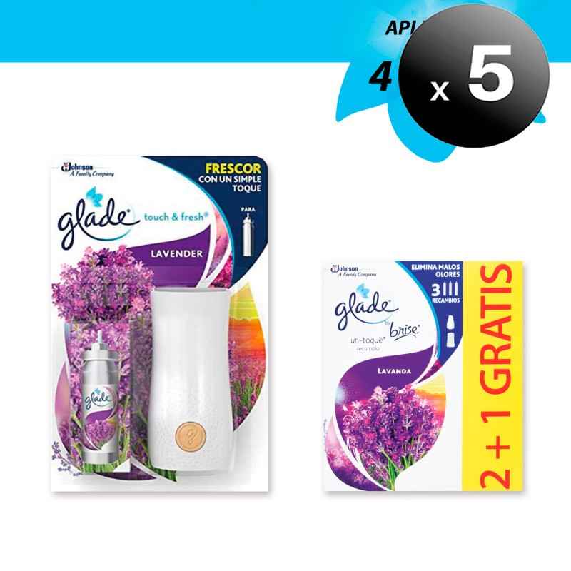 Pack de 5 unidades. Pack Glade de SC Johnson, Ambientador Un Toque ...