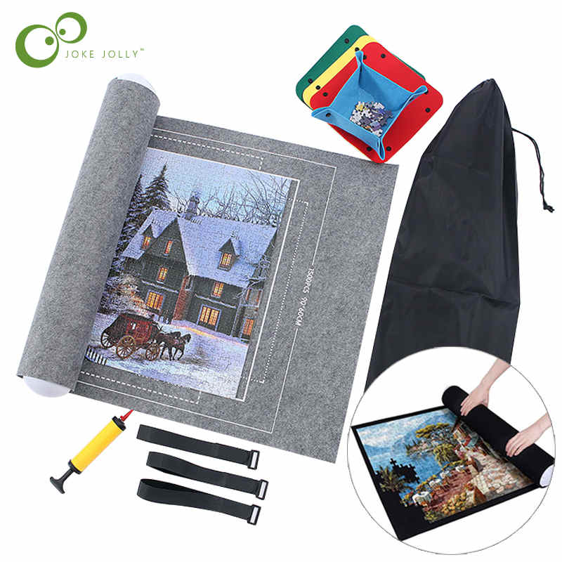Puzzles Mat Jigsaw Roll Felt Mat Play mat Puzzles Blanket For Up to ...
