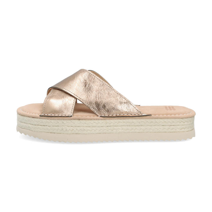 Shoes Sandalias Con Cuña marca Castell para mujer en color metal | Miravia