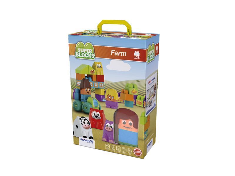 MILN SUPER BLOCKS FARM 32339 Miniland Educational 32339 | Miravia