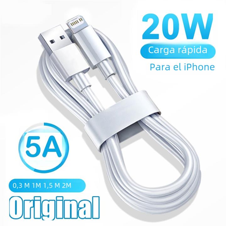 Cable de Carga Rápida Original 20W PD USB Tipo C a Lighting para Apple ...