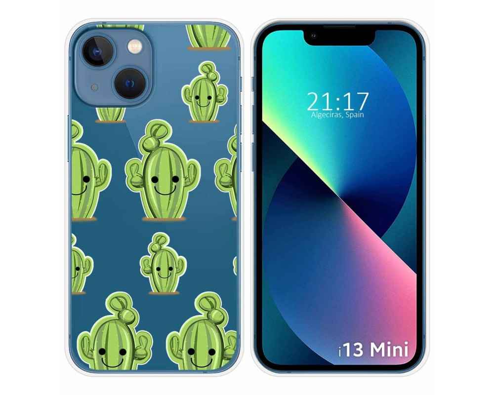 Funda Silicona Transparente compatible con iPhone 13 Mini (5.4) diseño ...