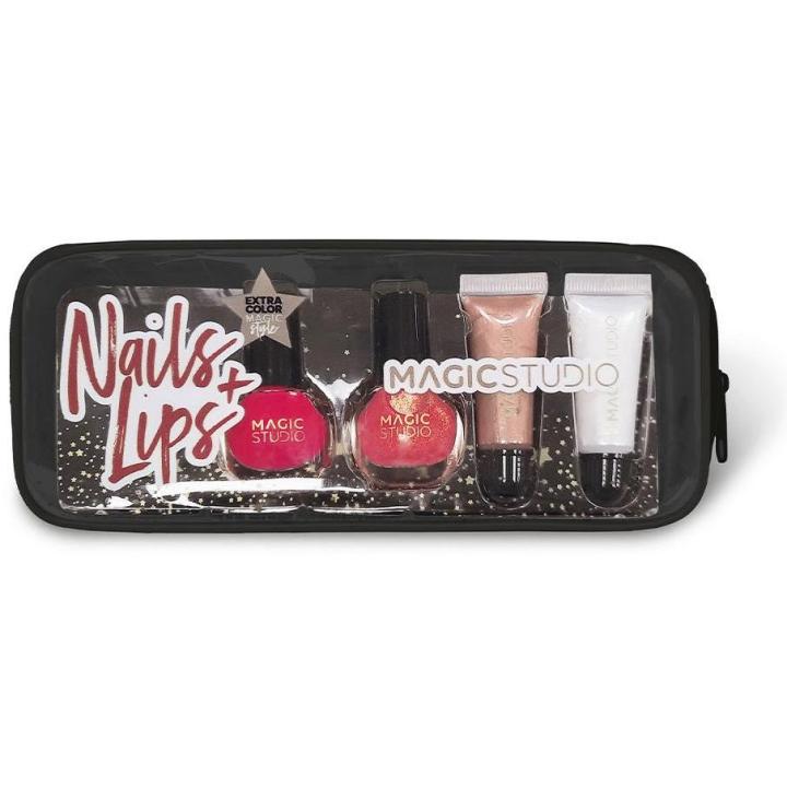 Magic Studio Set Colorful Nails + Lips 5Uds | Miravia
