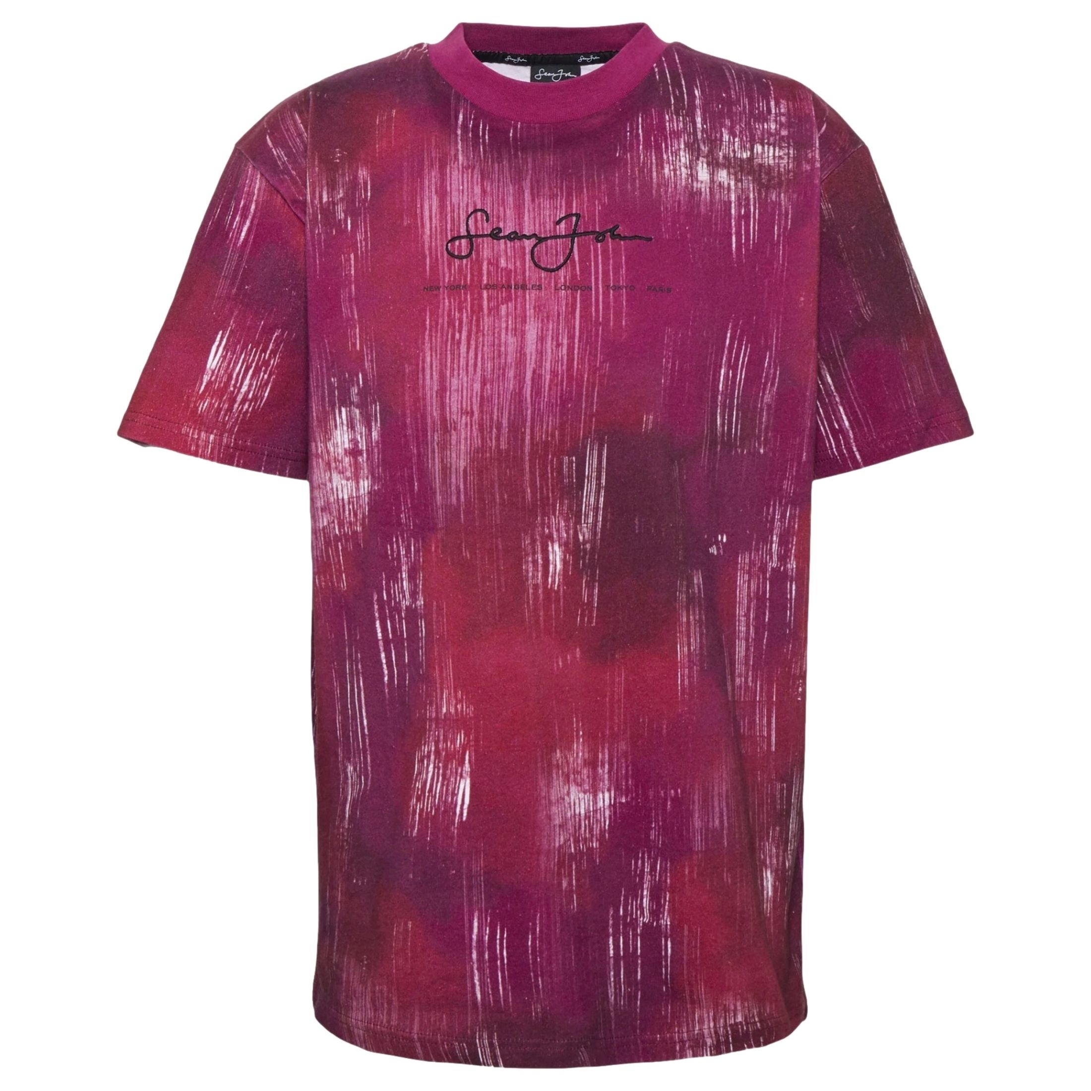 Camiseta Sean John Sj Script Logo Scratch Aop Tee | Miravia