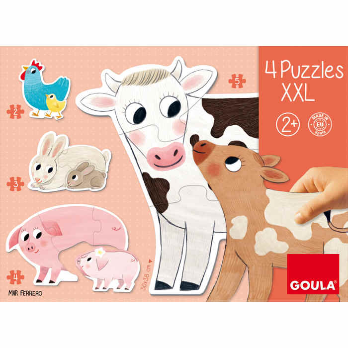 GOULA PUZZLE PROGRESIVO XXL MAMAS Y BEBES GOULA 30x5x22 Cms. | Miravia