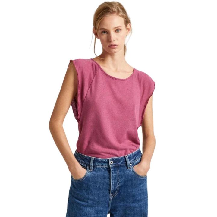 Pepe Jeans CAMISETA MANGA SISA VOLANTES Rose Pink | Miravia