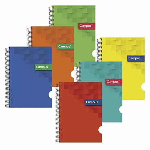 Campus - Cuadernos A4 CuadrÃ­cula Milimetrado, Tapa Extradura, 80 hojas ...