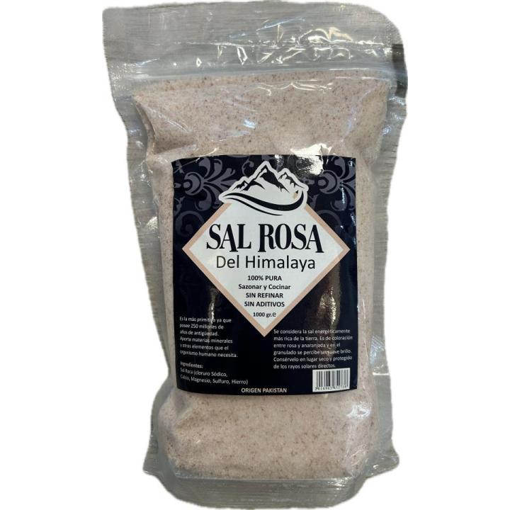 Sal fina rosa de Himalaya 1kg 100% pura sal roca origen pakistan ...