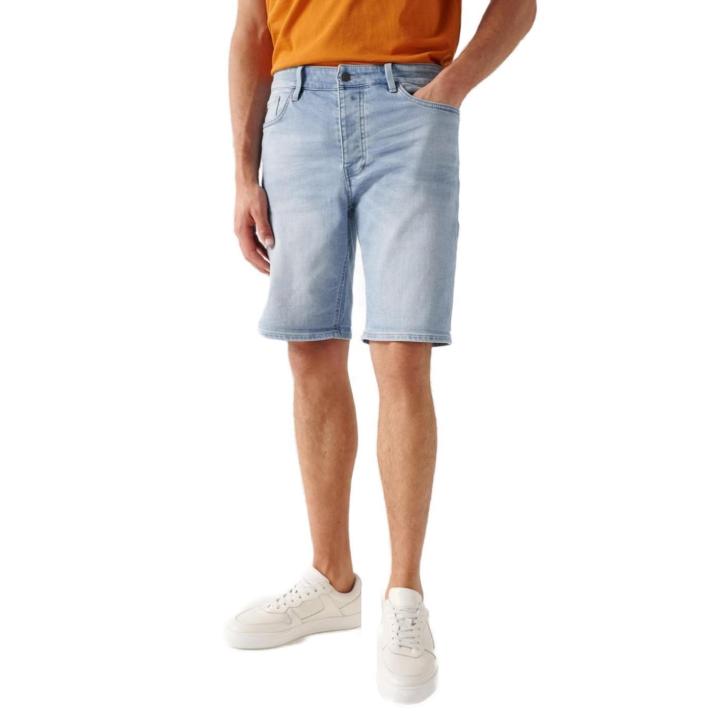 Bermuda Salsa azul claro denim regular de hombre | Miravia