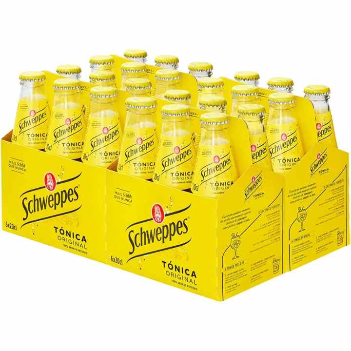SCHWEPPES Tónica - Caja 24 botellas cristal 200ml | Miravia