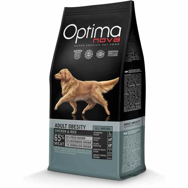 Pienso para Perros Optima Nova Obesity 12 Kg. Pollo/Arroz | Miravia