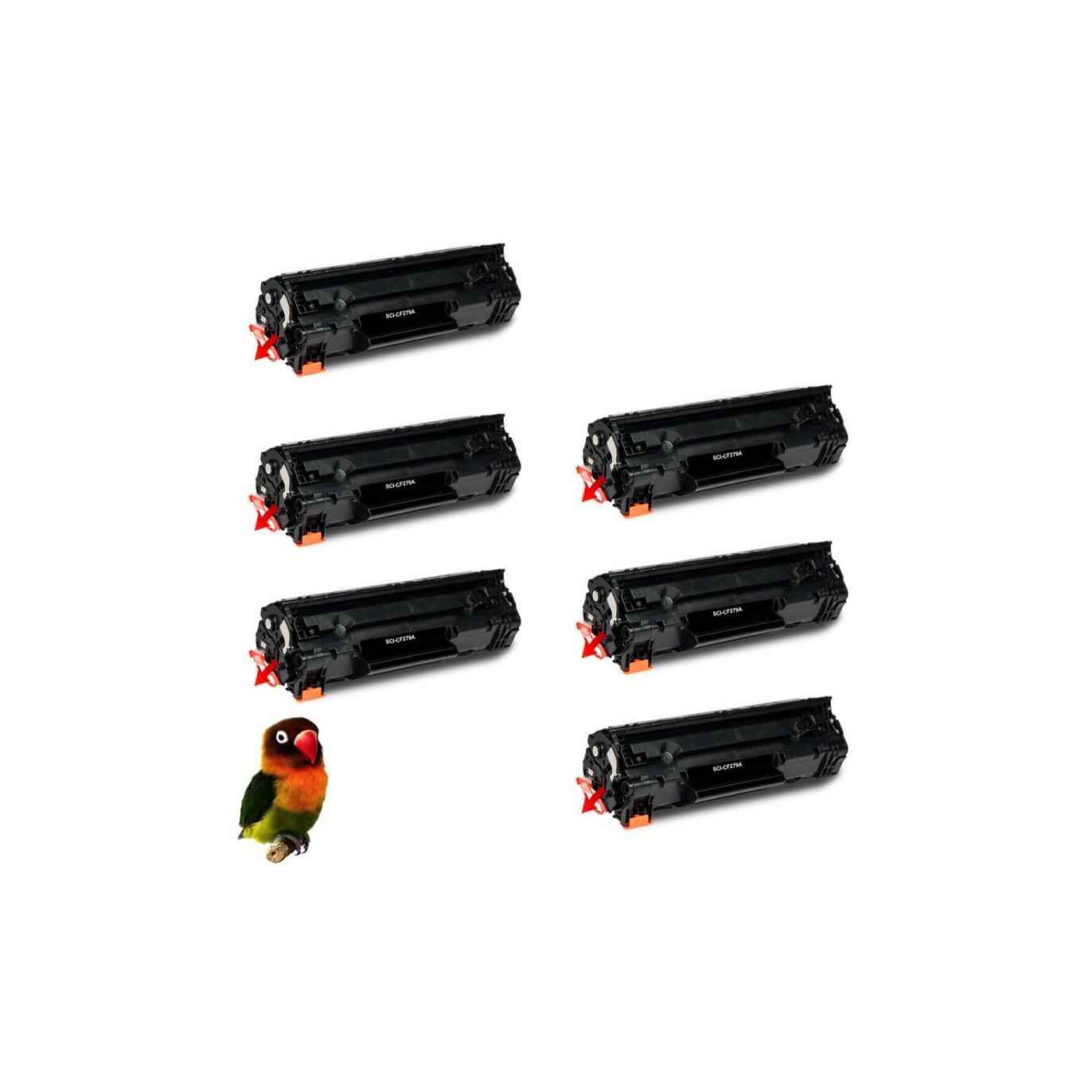 6 Toner x HP CF279A HP LaserJet Pro M12 / M12a / M12w / MFP M26a / MFP ...