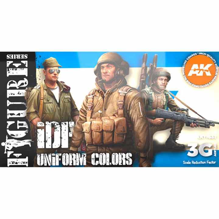 AK INTERACTIVE - FIGURE Serie: IDF UNIFORM COLORS 3G - AK Interactive ...