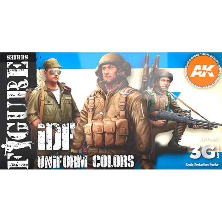 AK INTERACTIVE - FIGURE Serie: IDF UNIFORM COLORS 3G - AK Interactive ...