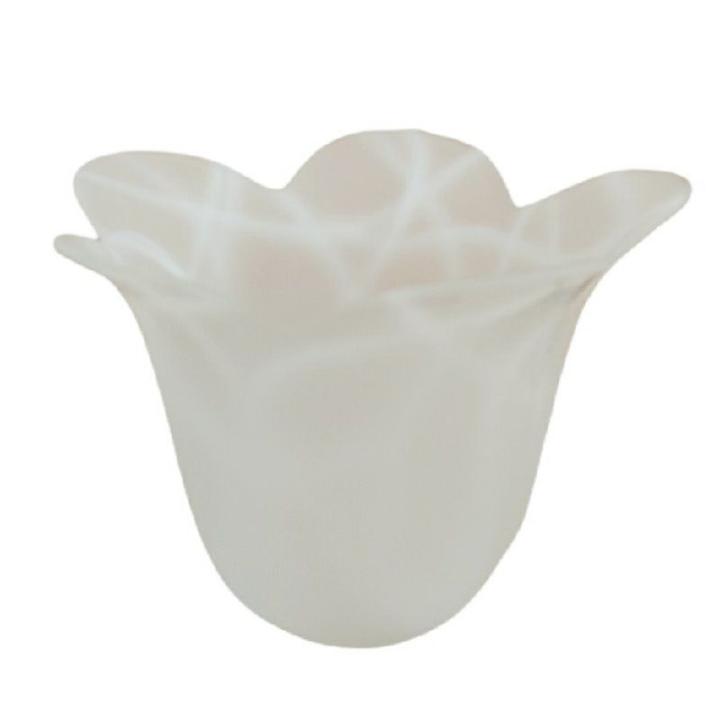 Genérico NO MARCA Tulipa de Cristal PETALOS Alabastro 10x13cm Apertura ...