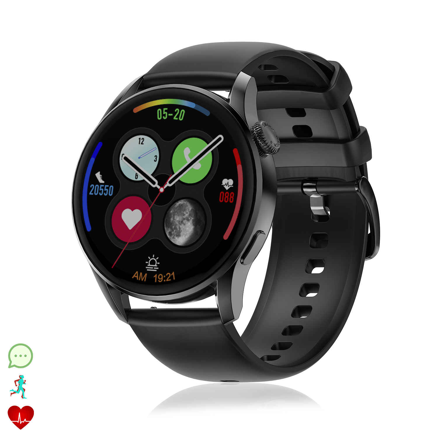 DAM. Smartwatch DT3 con notificaciones, pantalla dividida, modos ...