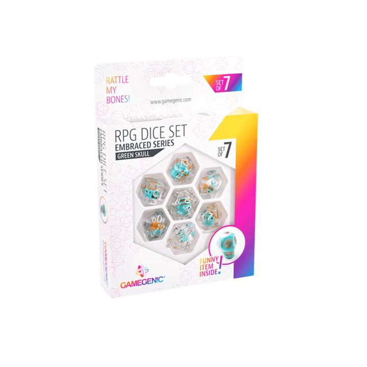 Asmodee - Green Skull RPG Dice Set (7pcs) | Miravia