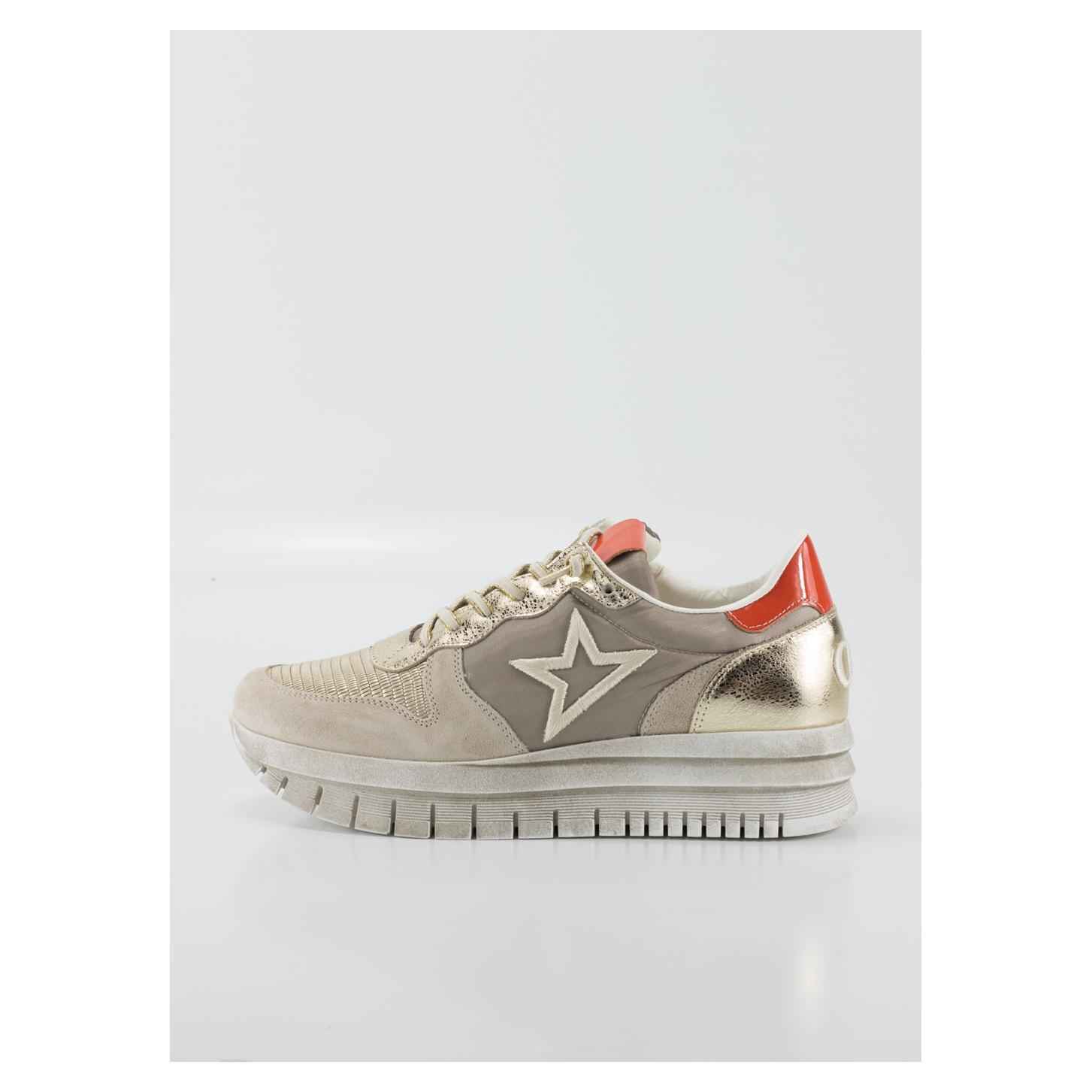 Deportivas CETTI en color platino para mujer | Miravia