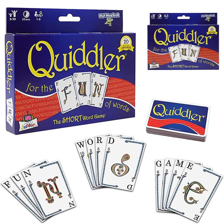 Quiddler Board Game For Home Party Adult Family Playing Cards Game ...
