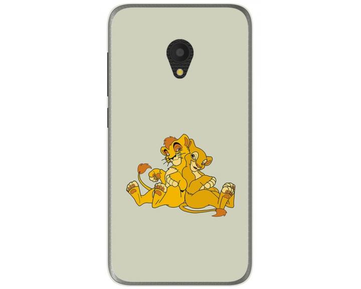Funda Gel Tpu para Alcatel U5 (4G) / Orange Rise 52 Diseño Leones ...