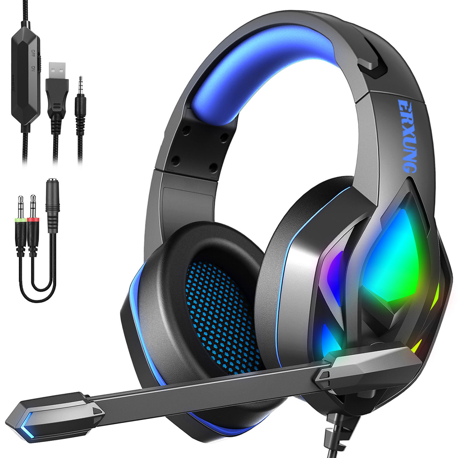 DAM. Headset H1003 Ultra-Flexible Premium .10 luces FULL RGB ...
