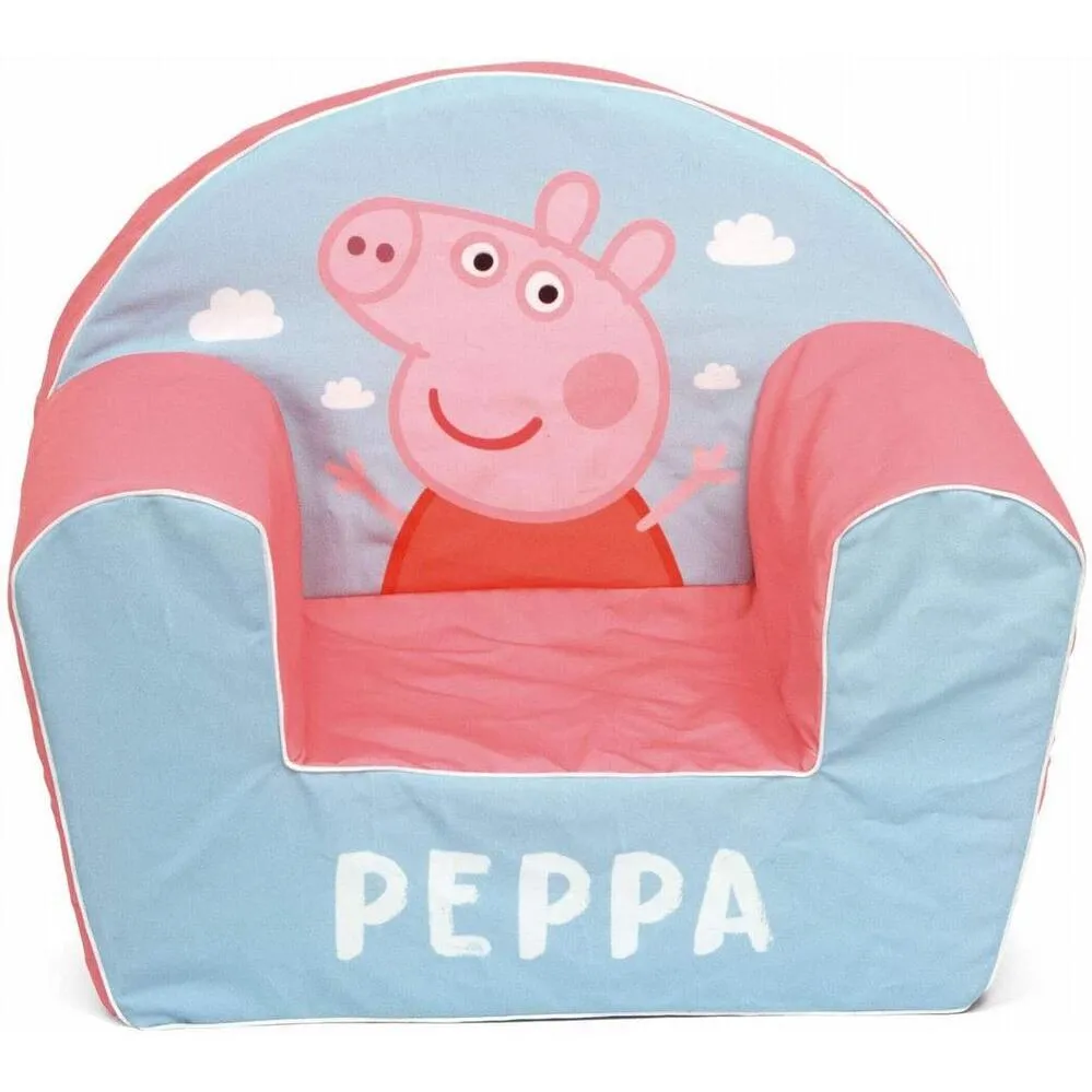 Sillón sofá espuma Peppa Pig 42 x 52 x 32 cm | Miravia
