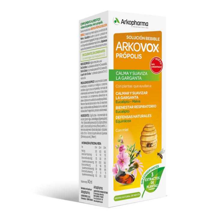 ARKOPHARMA ARKOVOX JARABE PROPOLIS SABOR MENTA 140ML | Miravia