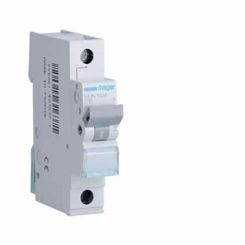 HAGER MUN110A | Interruptor automático 1P 10A curva-C 6kA | Miravia