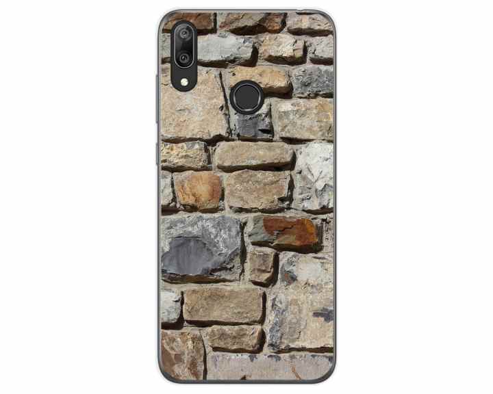 Tumundosmartphone Funda Gel TPU Huawei Y7 2019 Diseño Ladrillo 03 ...