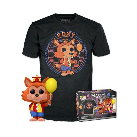 Pop Tees Balloon Foxy Five Nights At Freddys Flocked + Camiseta ...