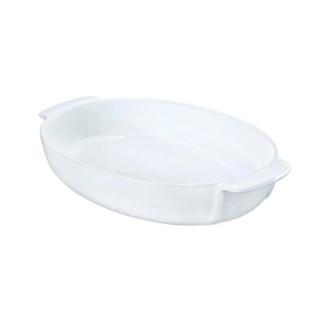 PYREX SIGNATURE Fuente Oval Cerámica 46x26x8CM . Blanco Brillo ...