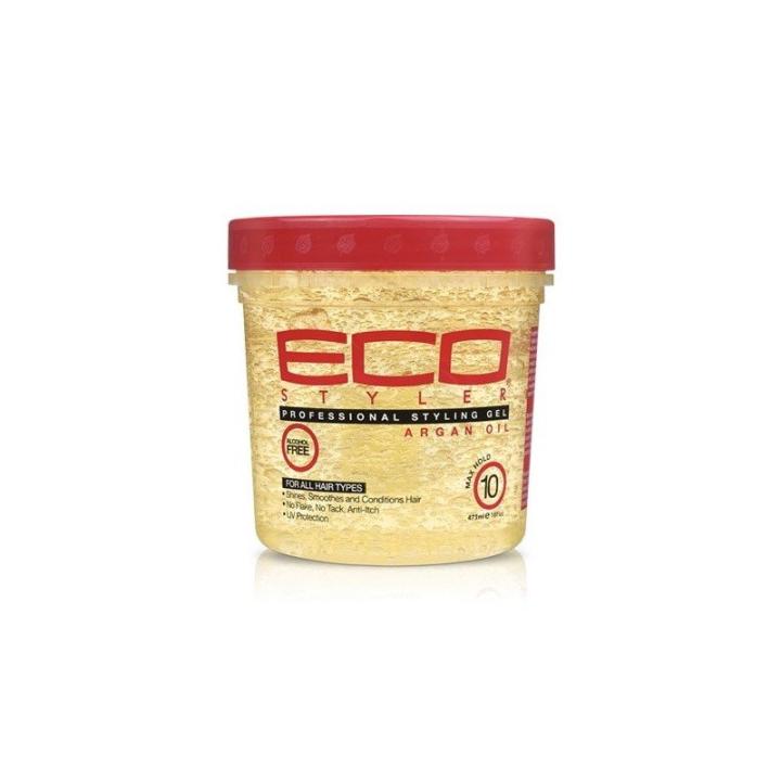 Gel de Peinado Eco Style Moroccan Argan Oil 473ml | Fijación Máxima ...