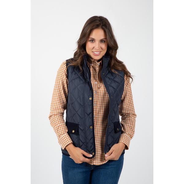 Chaleco Marino con Aplicaciones en Pana y Bordados Solera - Estilo Elegante | Miravia