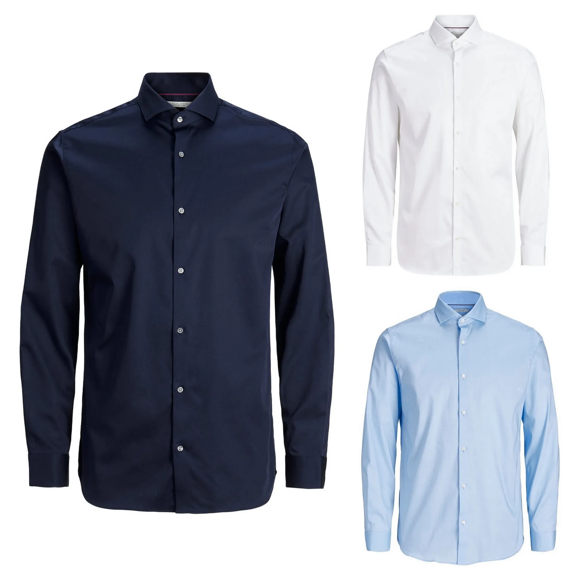 JACK&JONES Hombre Camisa Larga Corta Vestir Casual 21334 | Miravia