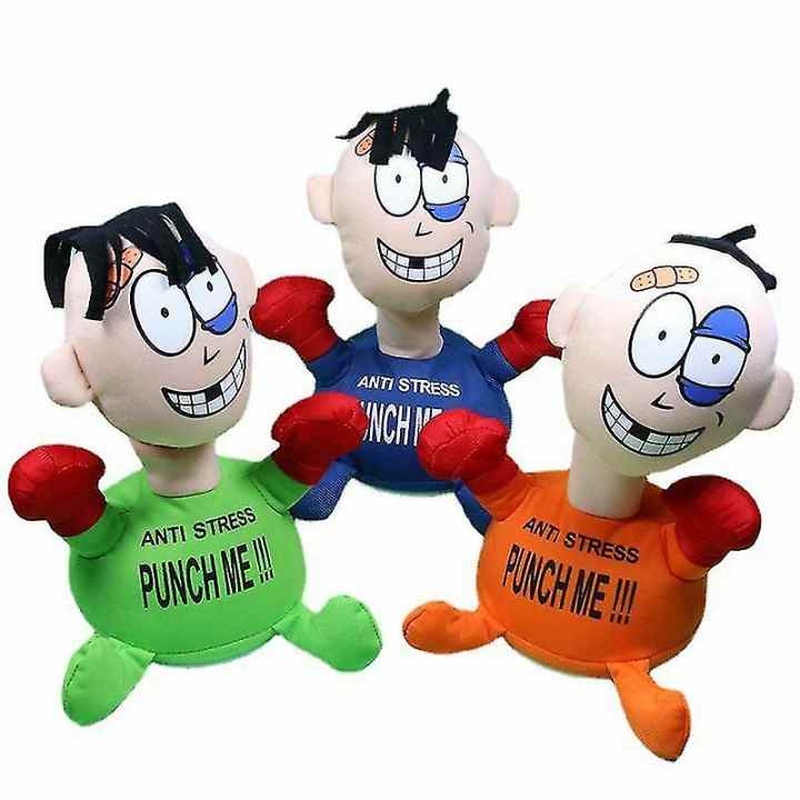 Punch Me Soft Stuffed Anti Stress Electric Plush Toys Doll Electric To ...